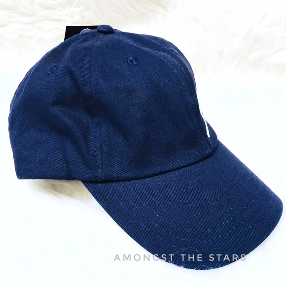 Fila | Accessories | Fila Logo Navy Blue Strapback Hat Cap | Poshmark